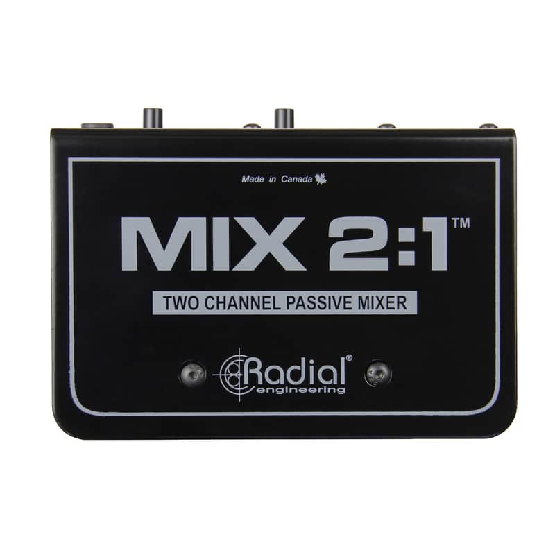 Radial Mix 2:1 Passive 2-Channel Stereo-to-Mono Mixer | Reverb
