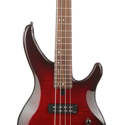 Yamaha TRBX604FM Bass Dark Red Burst Used | Reverb