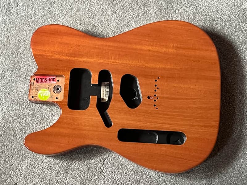 lefty left handed Fender Mod Shop Mahogany Telecaster guitar | Reverb