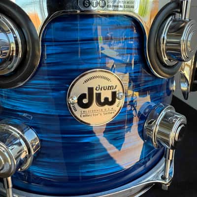 DW Collector's Maple VLT 8x10 Rack Tom in Deep Blue Oyster | Reverb