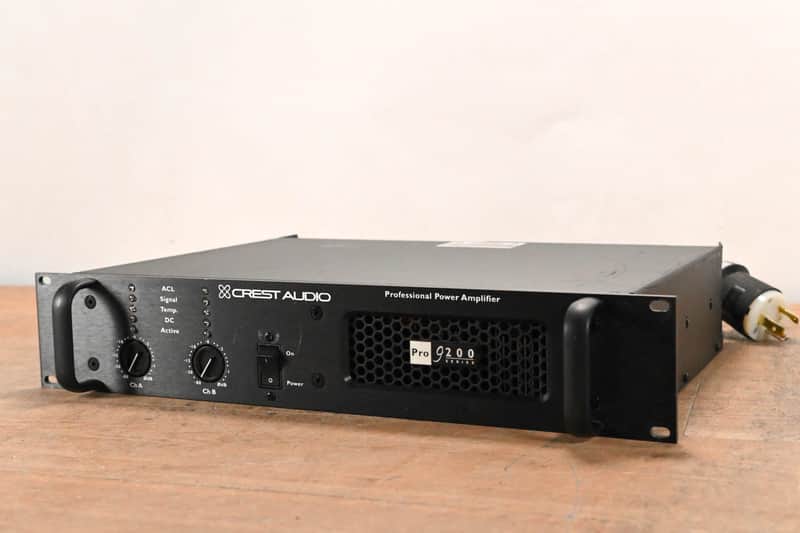 Crest Audio Pro 9200 2-Channel Power Amplifier CG01VT9 | Reverb