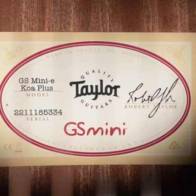 Taylor GS Mini-e Koa Plus Acoustic/Electric Guitar with | Reverb