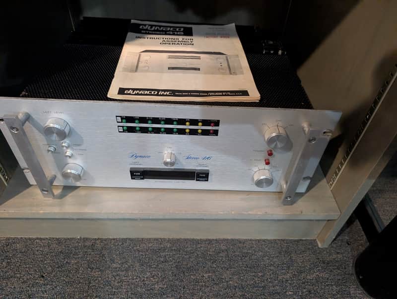 Dynaco 416 Stereo Amp - Silver - Serviced | Reverb