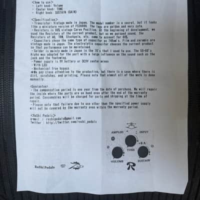 Roshi Pedals R fuzz 2022 | Reverb