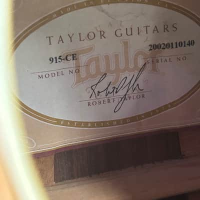Taylor 915-CE 915CE Indian Rosewood Jumbo Cutaway Acoustic | Reverb