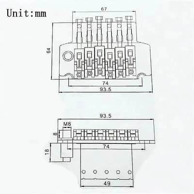 Floyd Rose II Guitar Double Locking Bridge Tremolo System in | Reverb
