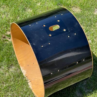 80's Sonor Phonic 22" Black Bass Drum Shell 14x22 Beech | Reverb