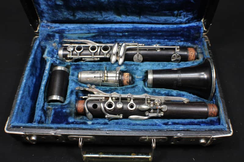 A French Made Jean Buisson Grenadilla Wood Bb Clarinet in a | Reverb