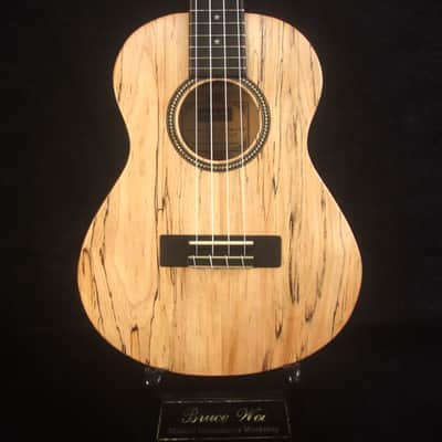 Handmade Tenor Ukulele, Solid Spalted Maple, Bear Claw Ash, | Reverb