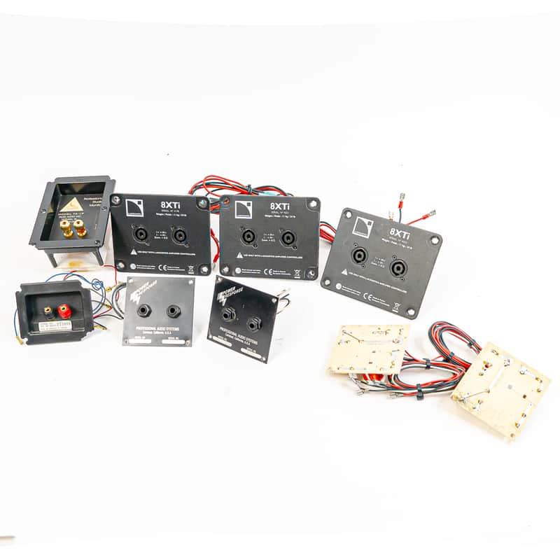 Lot of 7 Connection Plates for Passive Speakers and | Reverb