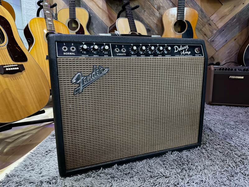 Fender Deluxe Amp 2-Channel 20-Watt 1x12" Guitar Combo 1965 - | Reverb