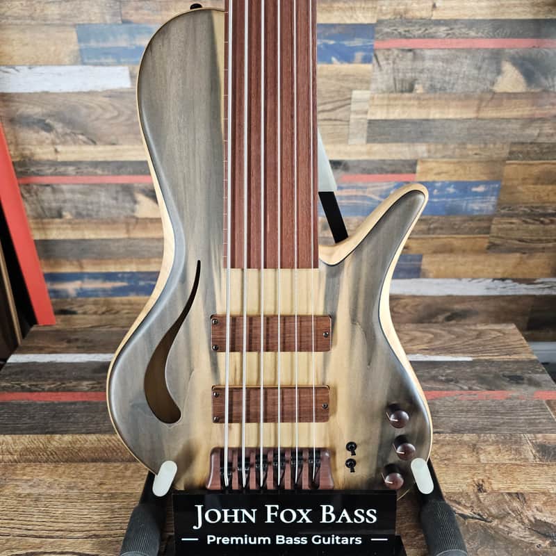 Adamovic Halo 6 Hollow Custom Fretless 33" - WOW! | Reverb