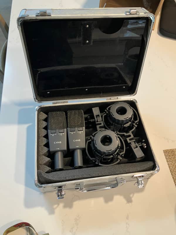 AKG C414 B-XLS Stereo Pair – With Original Case & Shock | Reverb