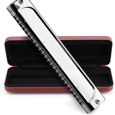 Tremolo Harmonica Key of F, 24 Holes Professional Tremolo | Reverb