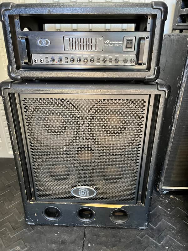 Ampeg Ampeg SVT-4 Pro 1200 Watt bass amp with Ampeg PR-410 | Reverb