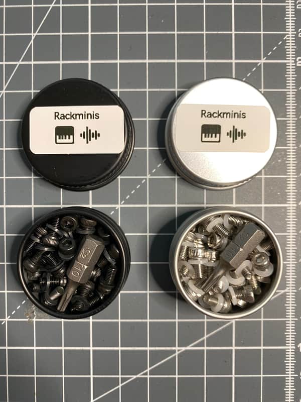 Rackminis: Anti-rash Eurorack screws 50 pack | Reverb