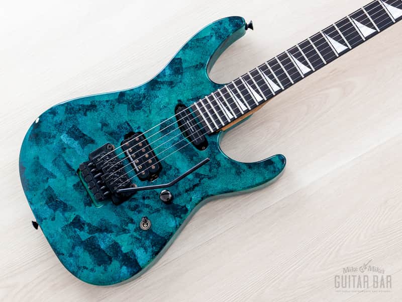 1994 Grover Jackson Doug Aldrich Custom Psycho Green-Blue, | Reverb