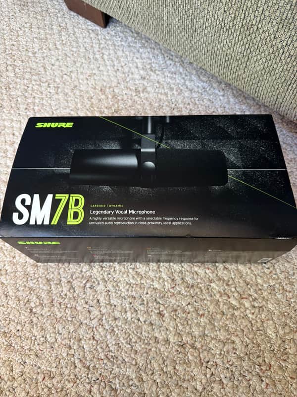 Shure SM7B Cardioid Dynamic Microphone 2001 - Present - Black | Reverb