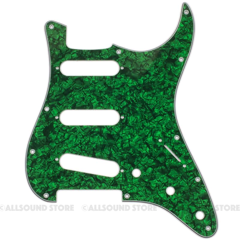 4-Ply GREEN PEARLOID Pickguard for Fender® Stratocaster® | Reverb