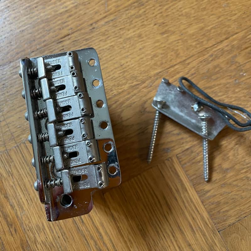Fender Bridge 1982 - All steel - Fullerton - American reissue | Reverb