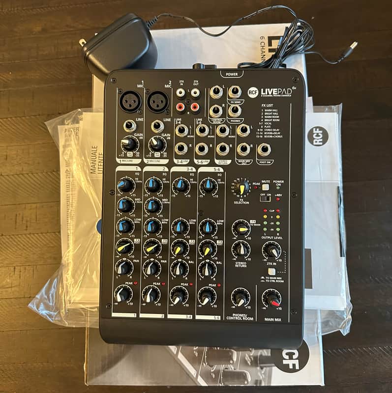 RCF Livepad x6 6 Channel Mixing Console | Reverb