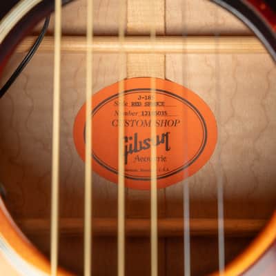 2015 Gibson Custom Shop J-185 Red Spruce - Sunset Burst | USA | Reverb