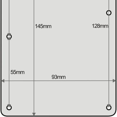 SSS 8 Hole ST Guitar Pickguard Backplate Tremolo Cavity Cover | Reverb