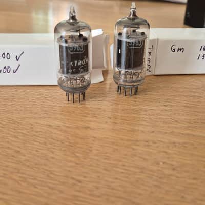 RCA 5963 Black Plate (Matched Pair) 1950-1960 - Clear / White | Reverb