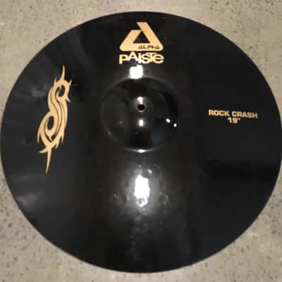 Paiste 19" Black Alpha Slipknot Edition Rock Crash Cymbal | Reverb UK