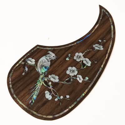 Custom Abalone Shell Peacock Acoustic Guitar Rosewood | Reverb