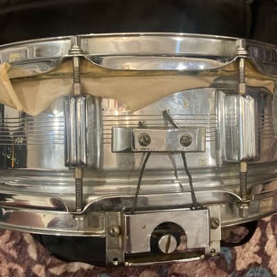 Rogers "7-Line" Dyna-Sonic 5x14" Brass Snare Drum with | Reverb