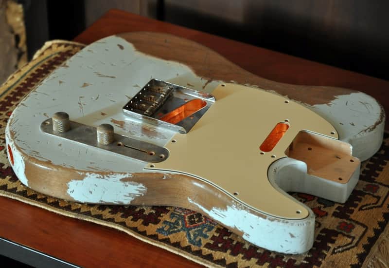 Heavy Relic Tele Telecaster Body Faded Sonic Blue US made 2 | Reverb