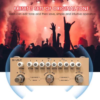 Brand New M-VAVE Acoustic Guitar Multi Effects Pedal with IR | Reverb