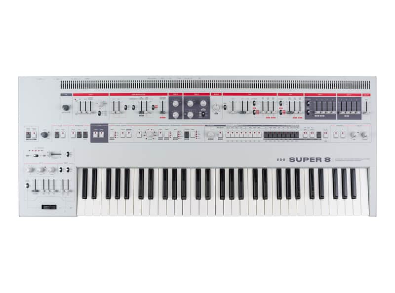 UDO Super 8 Polyphonic Hybrid Keyboard Synthesizer (White) | Reverb