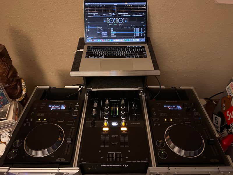 Pioneer Pioneer CDJ-350 (x2) + DJM-250MK2 Mixer + KRK | Reverb UK