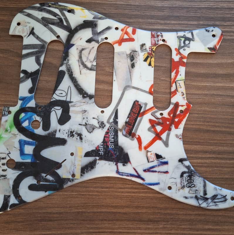 Graphics Strat Pickguard SSS 11-Hole for USA/Mexico Strat – | Reverb