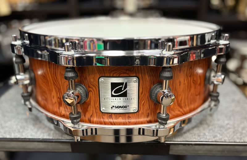 Used Sonor Designer 5 x 14 Snare Drum Maple Light Bubinga | Reverb
