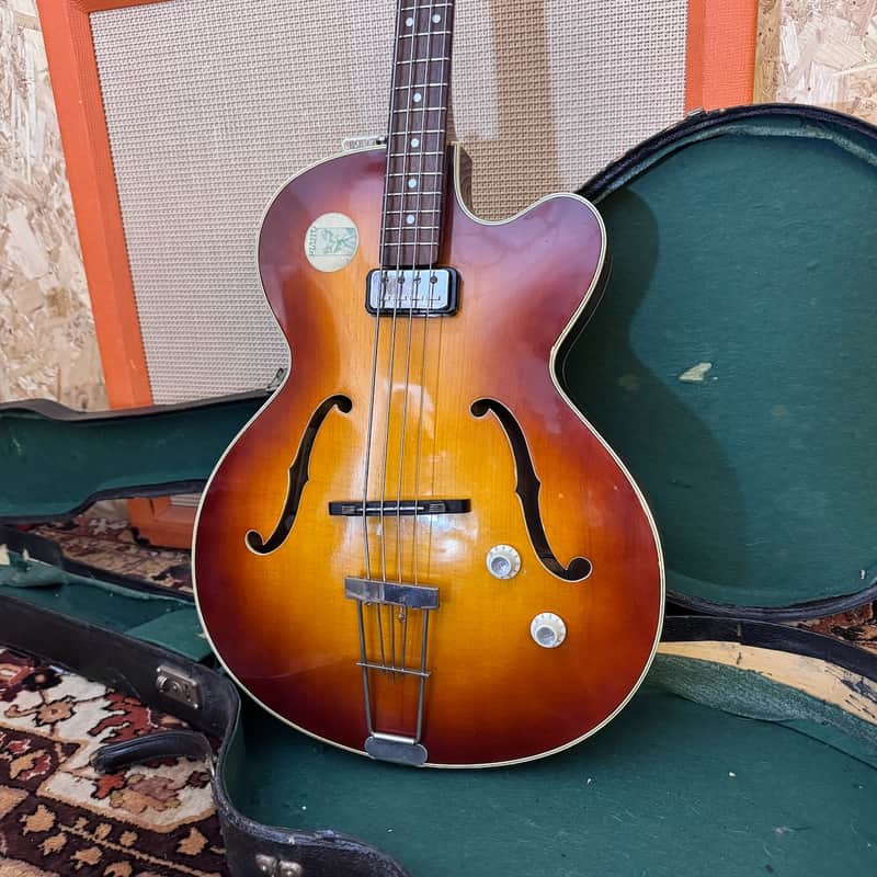 Vintage 1962 Hofner Senator Bass Sunburst Brunette Bass | Reverb