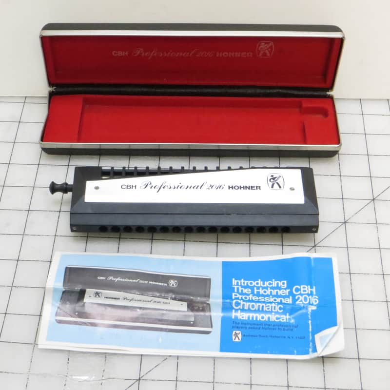 Hohner Professional 2016 CBH Chromatic Harmonica with Case | Reverb