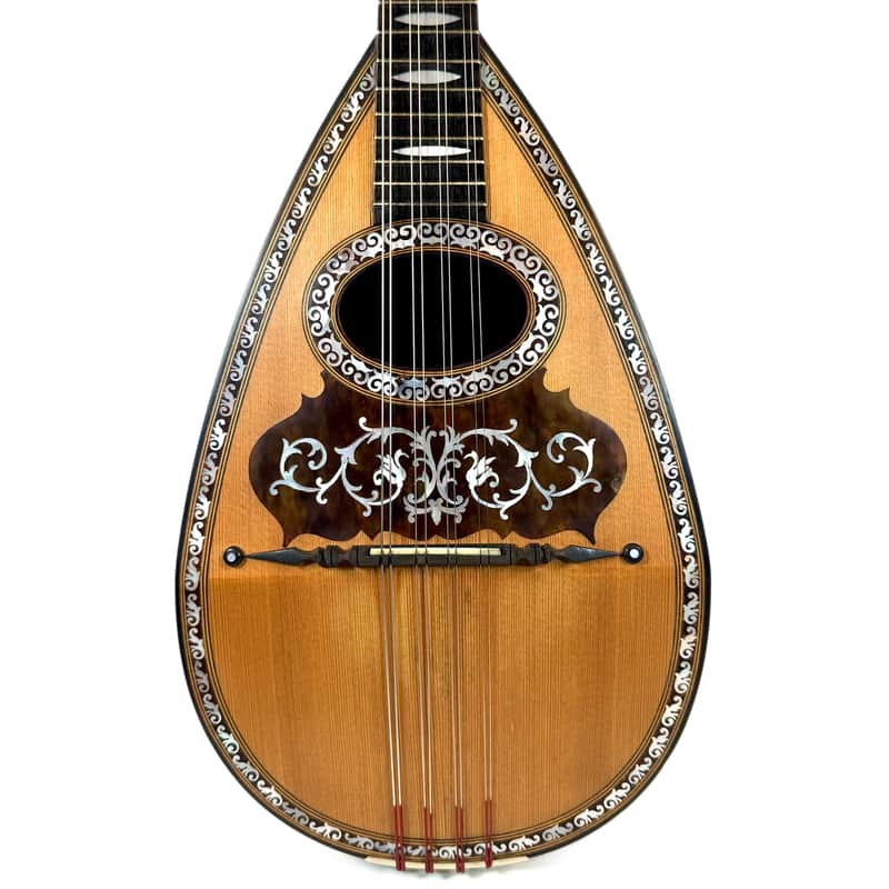 Stridente Neapolitan Mandolin Decorated Curved Ribs 1900's | Reverb