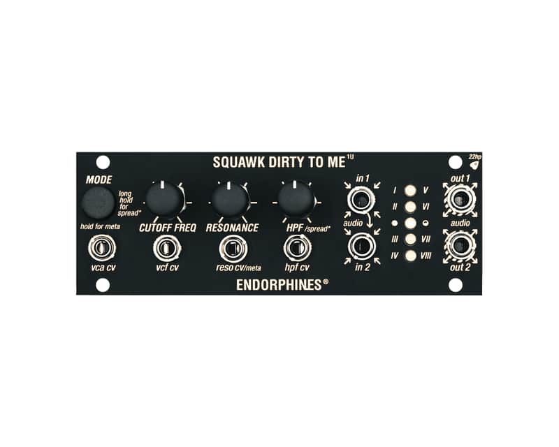 Endorphin.es Squawk Dirty To Me 1U - Black | Reverb