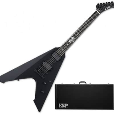 ESP LTD James Hetfield Vulture Electric Guitar in Black Satin | Reverb