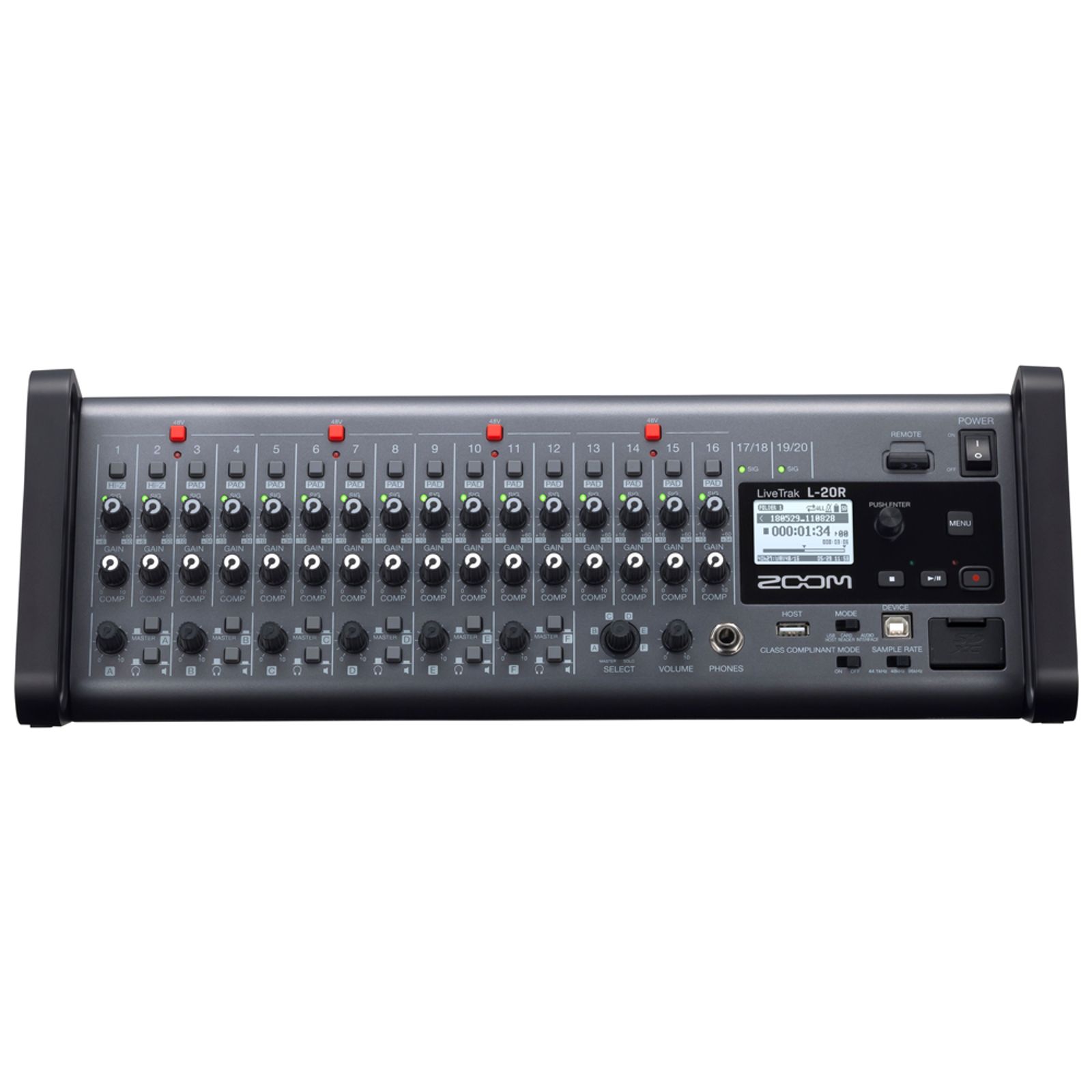 Zoom LiveTrak L-20R Rackmount Digital Mixer / Recorder | Reverb