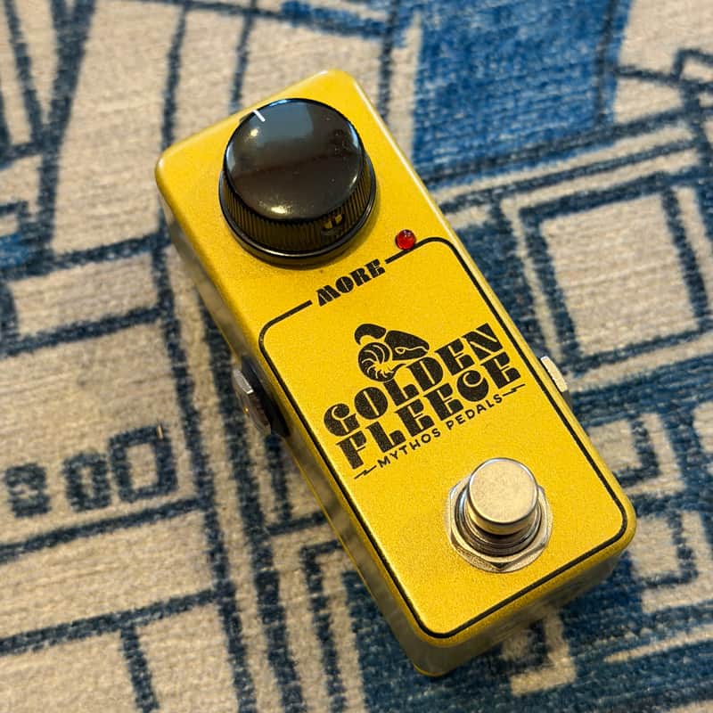 Mythos Pedals Golden Fleece Mini Fuzz 2010s - Yellow | Reverb
