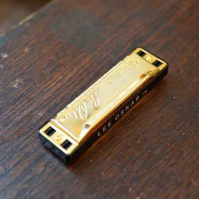 Lee Oskar Japan 25th Anniversary A Major Diatonic Gold | Reverb