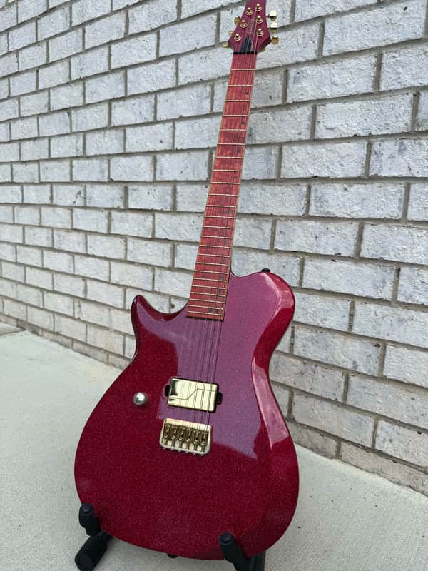 (STAGE PLAYED) Kiesel SCB left handed - Red Sparkle | Reverb