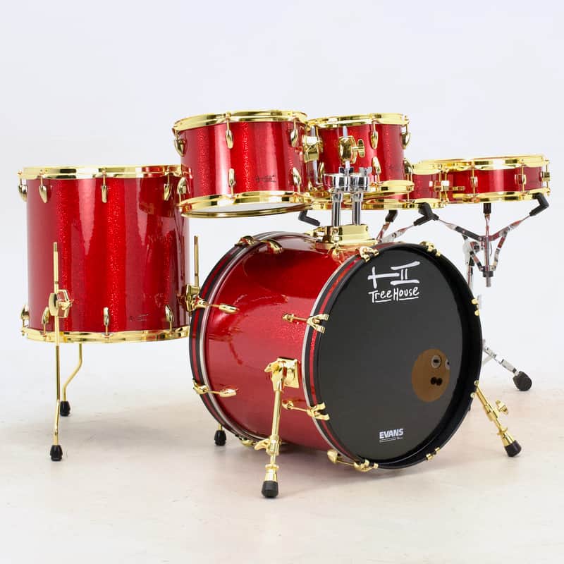 TreeHouse Custom Drums 6-piece Plied Maple Drumset "Red | Reverb