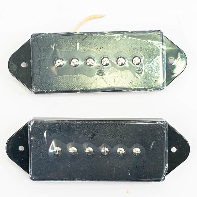 P90 Dog Ear Pickup Set – Neck & Bridge – Black – Korea-Made – | Reverb