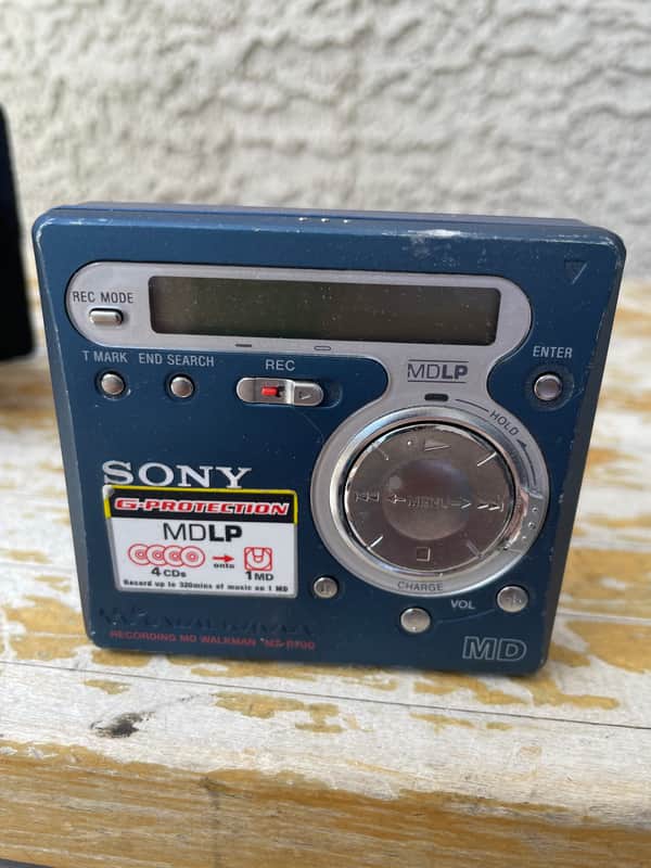 Vintage SONY MZ-R700 MiniDisc Player 90S - BLUE | Reverb