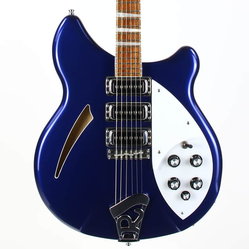 2008 Rickenbacker 370 Midnight Blue MB w Original Case 3 | Reverb